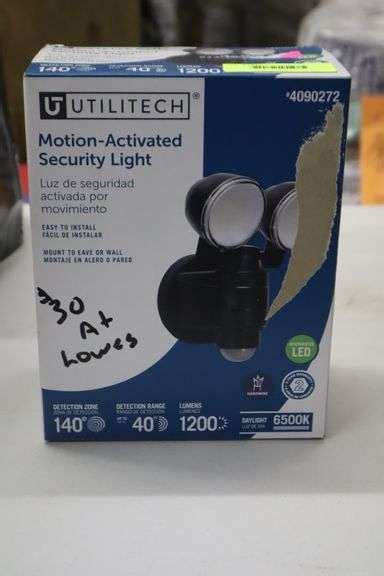 Utilitech Motion Activited Security Light Matthews Auctioneers
