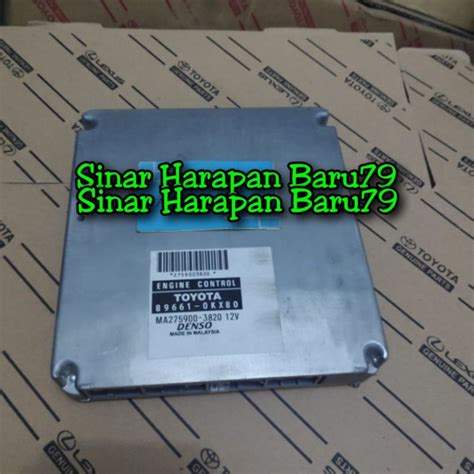 Jual Ecu Komputer Computer Toyota Hilux 89661 0KX80 Original Shopee