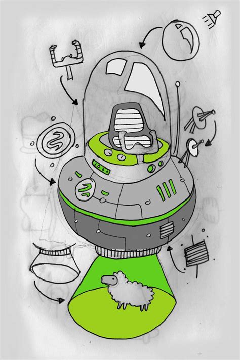 Alien Spaceship UFO Drawing Tutorial By Owenprescott On DeviantArt