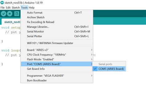 Sending Data To Adafruit Iot Cloud Platform Using Aries V3 Board And
