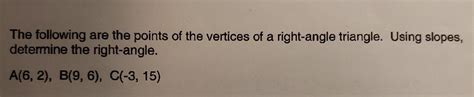 Solved The Following Are The Points Of The Vertices Of A Chegg