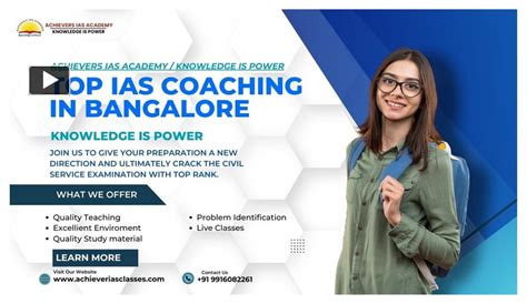 Best Ias Coaching Centre In Bangalore Presentation Free To Download