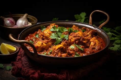 Premium Ai Image Indian Chicken Curry Murgh Kari Indian Food