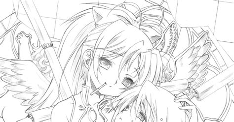 魔法少女まどかマギカ 杏×さや 線画 瀬之本久史のイラスト Pixiv