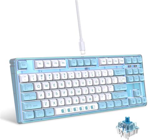 Amazon Co Jp Huiop Keyboard L600 87 Keys Mechanical Keyboard Hot Swappable Switch Ergonomic