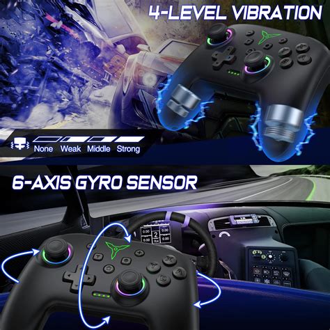 Beboncool Wireless Switch Pro Controller With Joystick Double Vibration Compatible For Switch