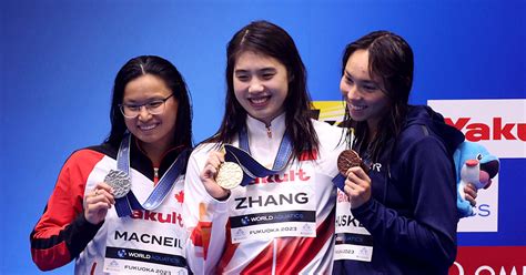 World Aquatics Championships 2023 Zhang Yufei Wins Tight Women S 100m