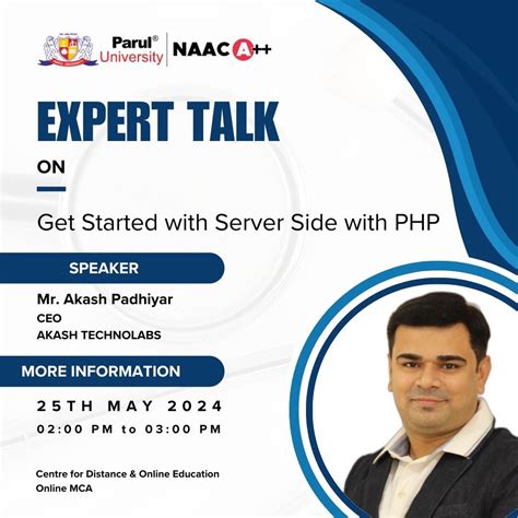 Akash Technolabs On Linkedin Php Experttalk Paruluniversity