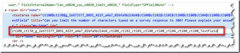 Setting The Maxlength Attribute On A Multiple Lines Of Text Field In
