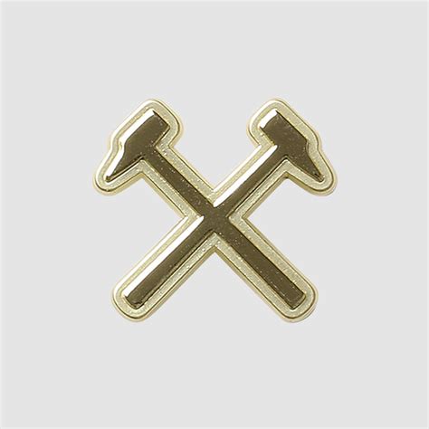 West Ham Gold Hammers Pin Badge