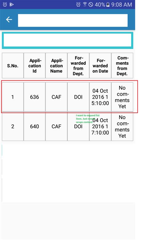Android How To Create List Item Scroll Able In Recycler View Stack