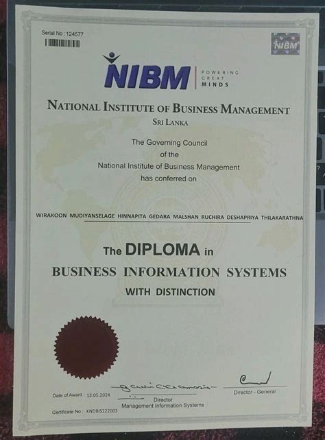 Malshan Thilakarathna On Linkedin Distinction Achievement Nibm Diploma 22 Comments