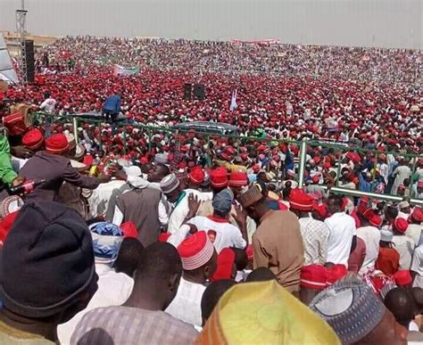 Photo News Kano Stands Still As Atiku Holds Presidential Rally The
