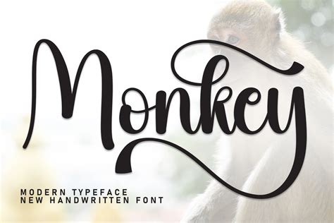 Monkey Font By Andikastudio · Creative Fabrica Monkey Font By Andikastudio · Creative Fabrica