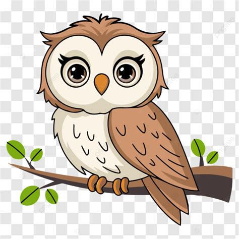 나뭇가지에 앉아 있는 사랑스러운 눈 부엉이의 벡터 그림 올빼미 귀여운 올빼미 귀여운 올빼미 클립 아트 Png 일러스트 및 이미지 에 대한 무료 다운로드 Pngtree