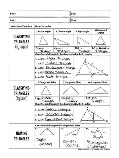 Triangle Properties And Angle Theorems Pdf
