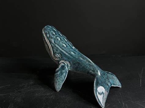 Humpback Whale Ceramic Figurine Etsy