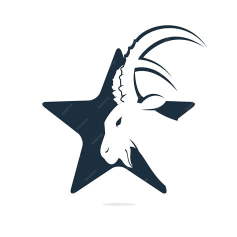 Premium Vector Goat Star Logo Template Design