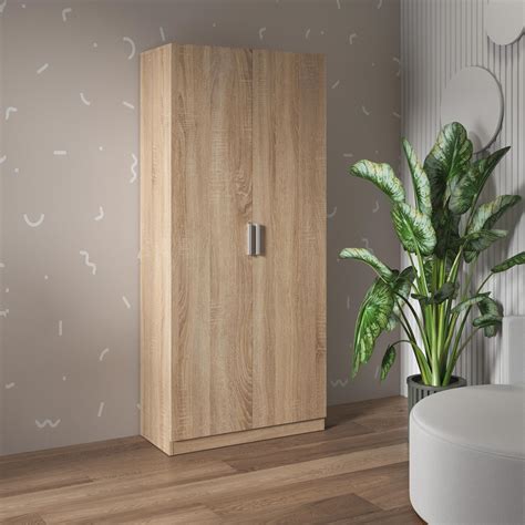 ᐉ Шафа з полицями РМ 35 2 х дверна для взуття та одягу Дуб Сонома 20224633 • Краща ціна в