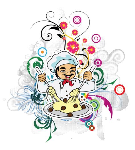 Girl Chef Cartoon Vector Design Images Vector Cartoon Chef Decoration Ornate Illustration