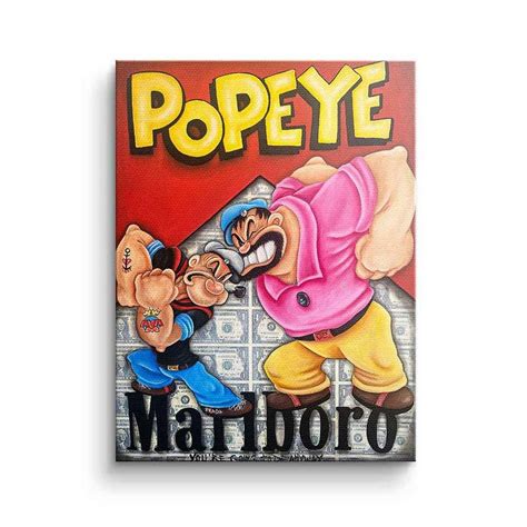 Dotcomcanvas® Leinwandbild Popeye Vs Bluto Leinwandbild Popeye Vs