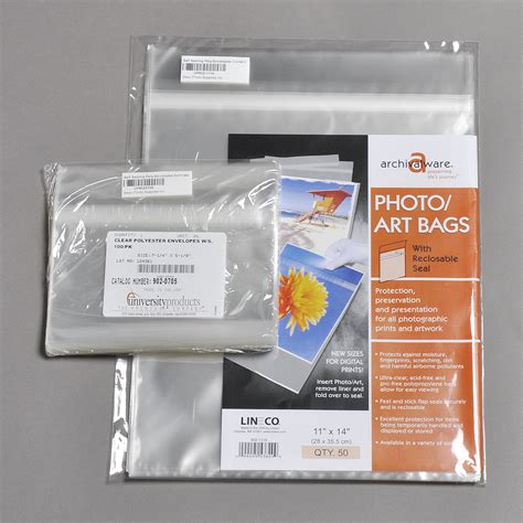 Lineco Dura Clear Polypropylene Envelopes Beau Photo Supplies Inc