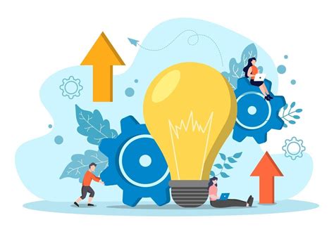 Startup Flat Illustration Of Business Development Process Innovation