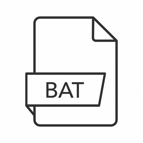 bat document bat file bat file icon bat format bat icon batch file