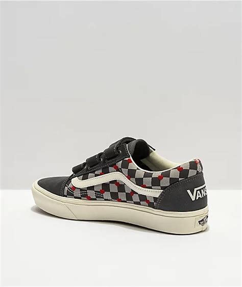 Vans Old Skool V Comfycush Autism Asphalt Checkerboard Skate Shoes