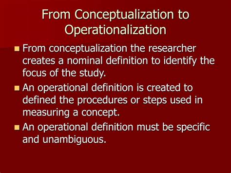 Ppt Conceptualization And Operationalization Powerpoint Presentation