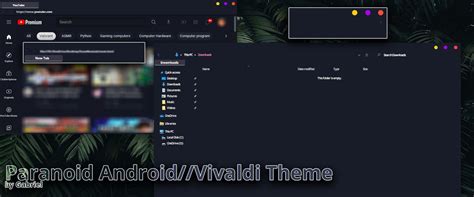 Paranoid Android Inspired Vivaldi Css Theme By Phikicheli On Deviantart