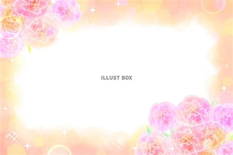 「お花のフレーム」イラスト無料