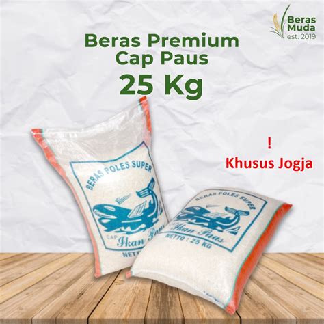 Jual Beras Premium 25kg Poles Sortir Cap Paus Shopee Indonesia