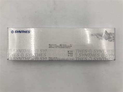 Synthes 04 013 424s Cannulated Retrograde Femoral Nail 10mm X 220mm X