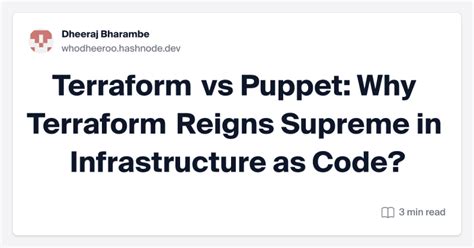 Terraform Vs Puppet Why Terraform Reigns Supreme In Infrastructure As