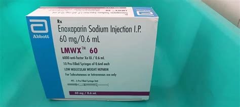 Enoxaparin Sodium Injection 60 Mg At ₹ 210piece In Madurai Id