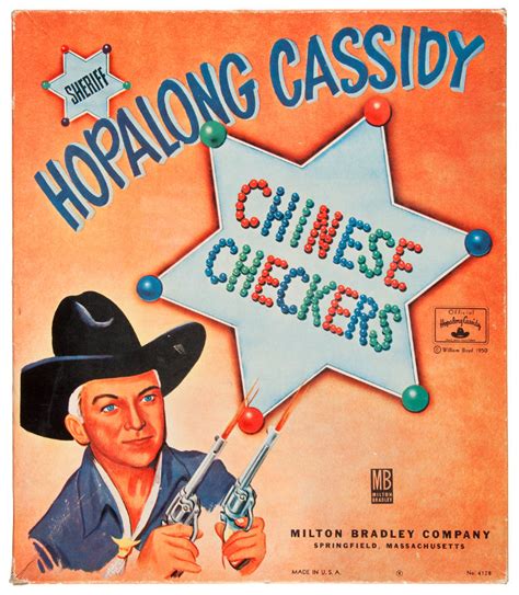 Hakes Hopalong Cassidy Boxed Chinese Checkers