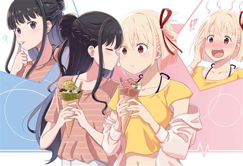 Safebooru 2girls Absurdres Alternate Hairstyle Black Hair Blonde