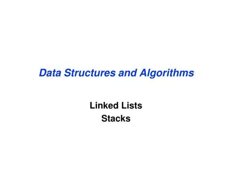 Ppt Data Structures And Algorithms Powerpoint Presentation Free
