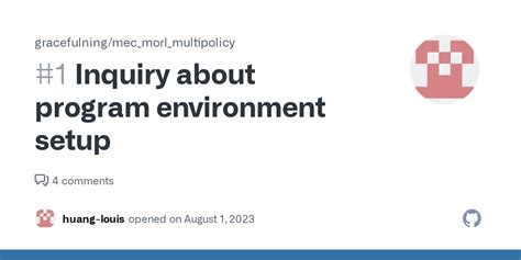 Inquiry About Program Environment Setup · Issue 1 · Gracefulning Mec
