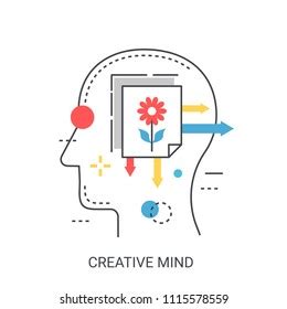 Creative Mind Vector Illustration Concept Stock Vector Royalty Free