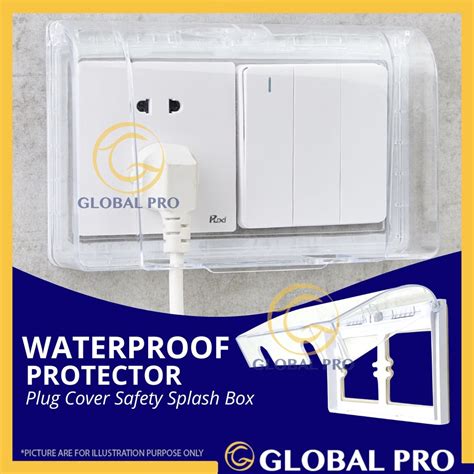 Protective Splash Socket Cover Socket Penutup Suis Cover Kalis Air