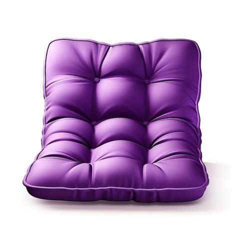 Premium Vector Purple Color Chair Cushion 3d Vector White Background Iso