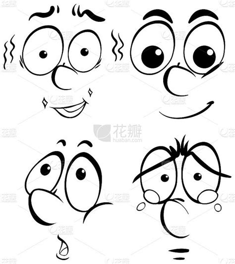 不同表情的人脸