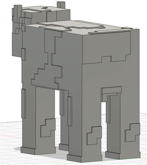 Free Stl File Minecraft Cow・3d Printable Object To Download・cults