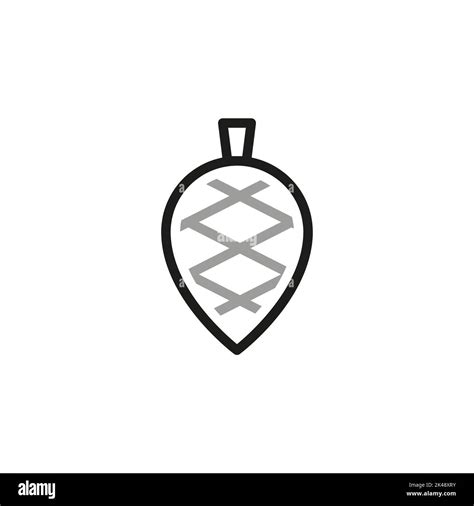 Simple Linear Vector Icon Related To Christmas Toy Cone Line Icon