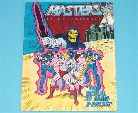 Motu He Man Masters Of The Universe Mini Comic Ordeal Man E Faces Taiwan 1982 Mattel Boonsart Shop