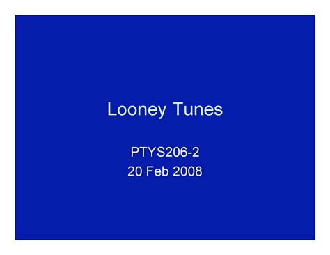 Looney Tunes Our Golden Age Of Planetary Exploration Slides Ptys