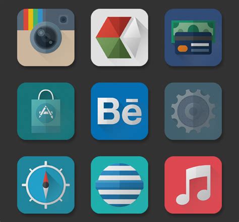 Flat Ios 7 Icon Set On Behance