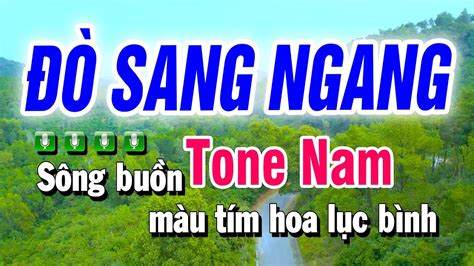 Karaoke Đò Sang Ngang Nhạc Sống Tone Nam Dm Mai Lan YouTube